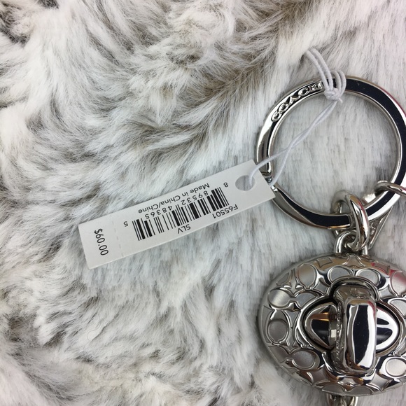 Coach | Accessories | Coach Signature Turnlock Valet Key Ring | Poshmark